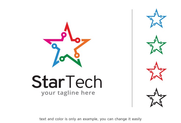 Star brand logo template design Royalty Free Vector Image