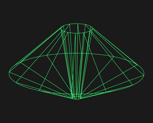 Cyber geometry y2k element cyberpunk shape Vector Image