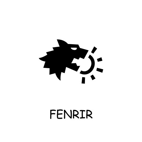 Fenrir Wolf Vector Images (36)