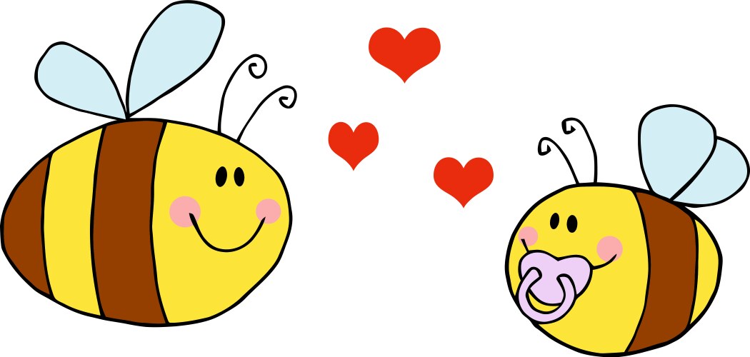 Bee cartoon Royalty Free Vector Image - VectorStock