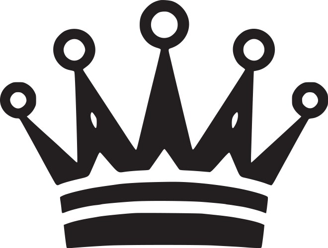 Royal queen letters and crown logo Royalty Free Vector Image