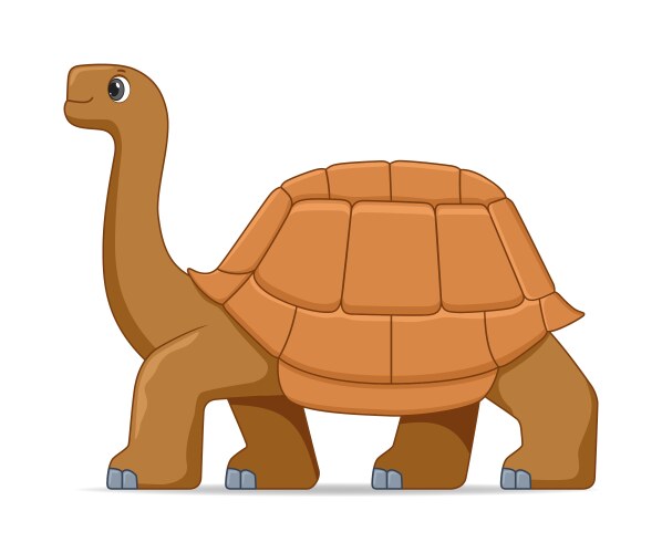 Galapagos giant tortoise cute turtle in ecuador Vector Image