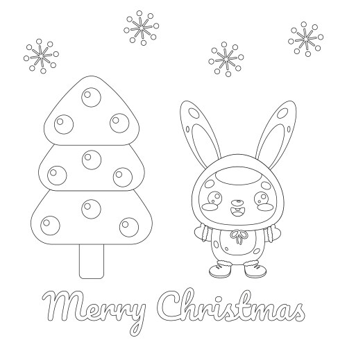 Rabbit Coloring Pages Vector Images (over 4,000)