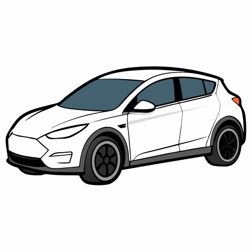 Tesla model y Royalty Free Vector Image - VectorStock
