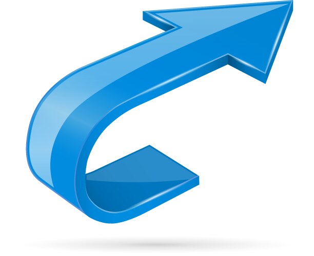 Blue Arrow Bent Vector Images (over 660)