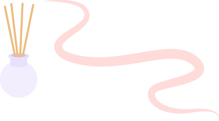 Fragrance diffuser bottle with aroma sticks box Vector Image