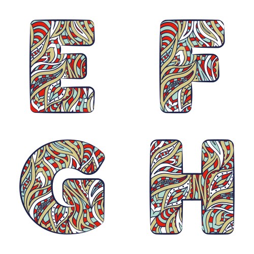 Alphabet Doodle H Letter Vector Images (over 160)