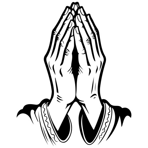 Praying cartoon hands Vector Images & Graphics for Commercial Use ...