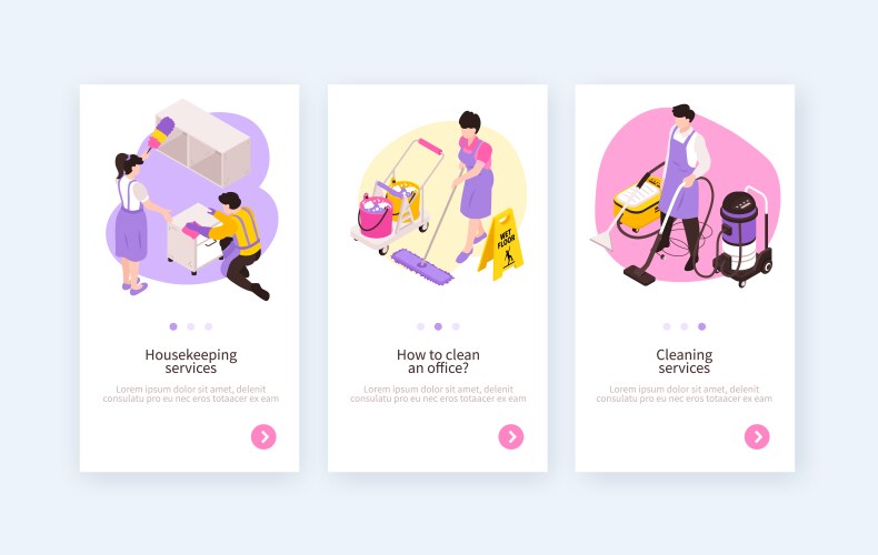 Home cleaning infographic vertical sequence Vector Image