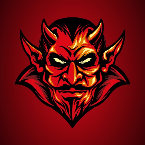 Devil skull Royalty Free Vector Image - VectorStock