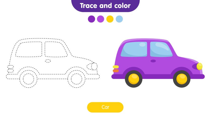 Car Flashcard Vector Images (over 280)