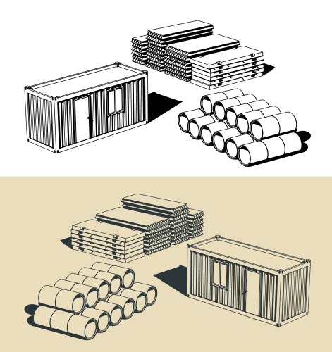Building and construction materials icons Vector Image