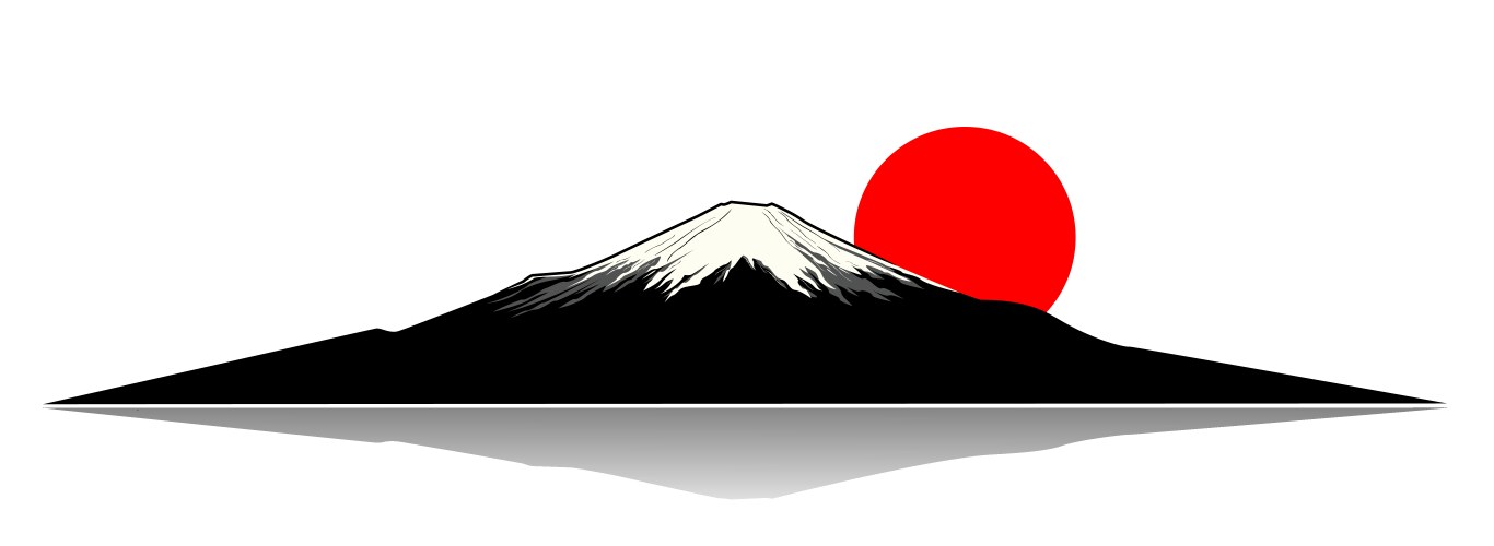 Mount fuji Royalty Free Vector Image - VectorStock