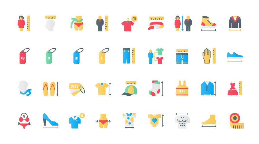 Small Medium Large Icons Vector Images (over 250)