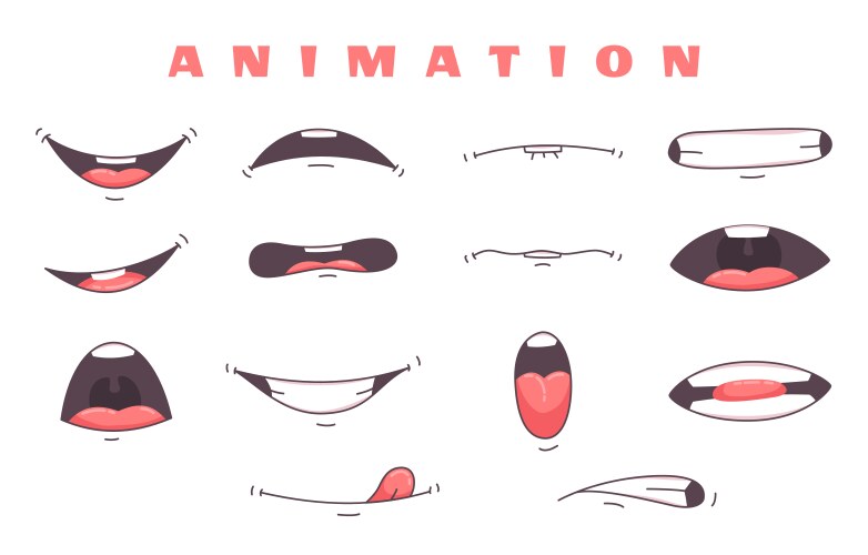 Cartoon mouth Vector Images & Graphics for Commercial Use | VectorStock
