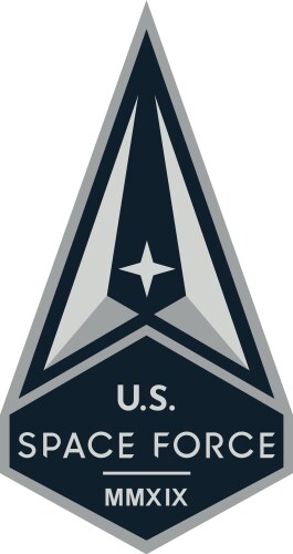 Patch of the united states space force space Vector Image
