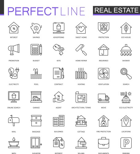 100 building materials icons set simple style Vector Image