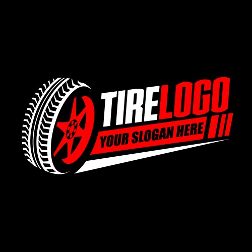 Tire tyre icons auto sport race car wheels shop Vector Image