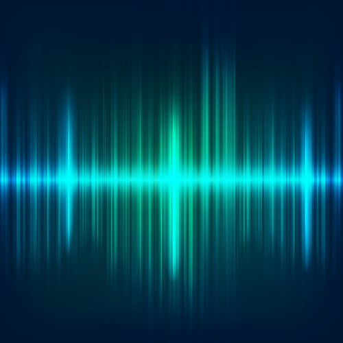 Sound wave dynamic vibration wallpaper Royalty Free Vector