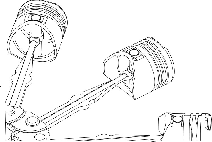 Two crossed pistons Royalty Free Vector Image - VectorStock