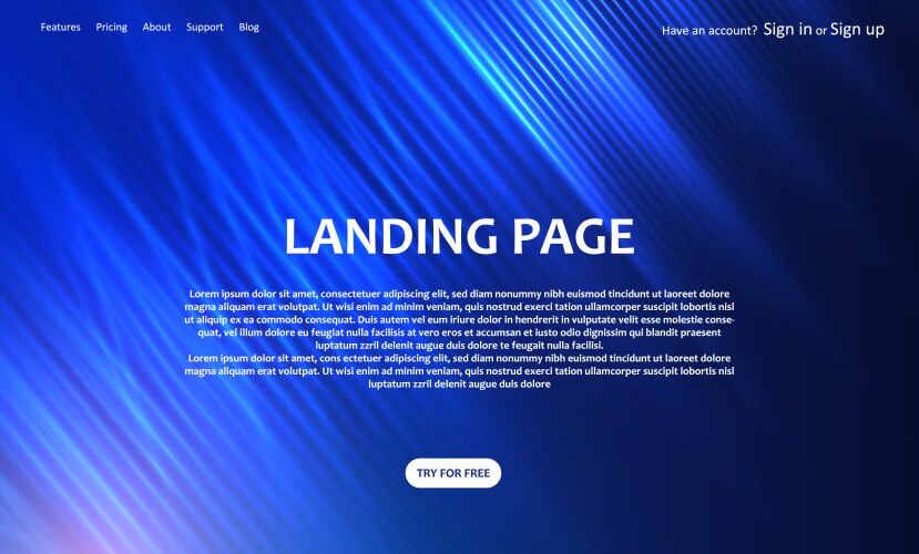 Dna landing page genetics engineering web Vector Image