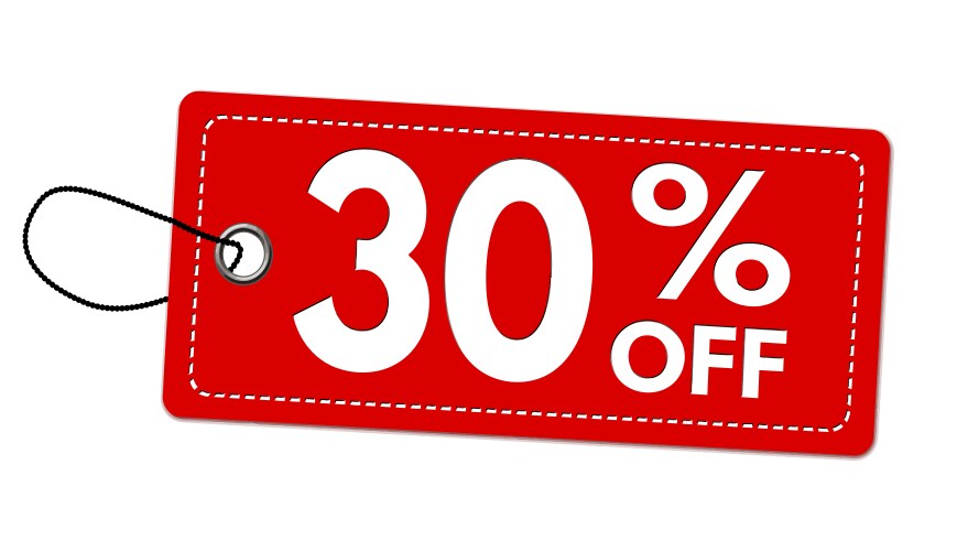 Special offer 30 off banner design Royalty Free Vector Image Special offer 30 off banner design Royalty Free Vector Image