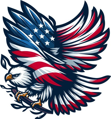 American eagle design with bald eagle like that Vector Image
