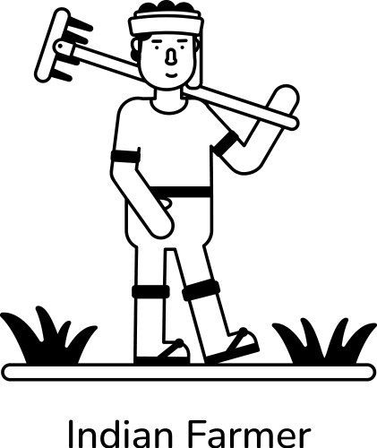 Indian farmer Vector Images & Graphics for Commercial Use | VectorStock