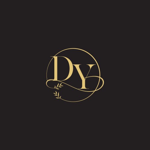 Luxury concept wedding monogram design letter Vector Image