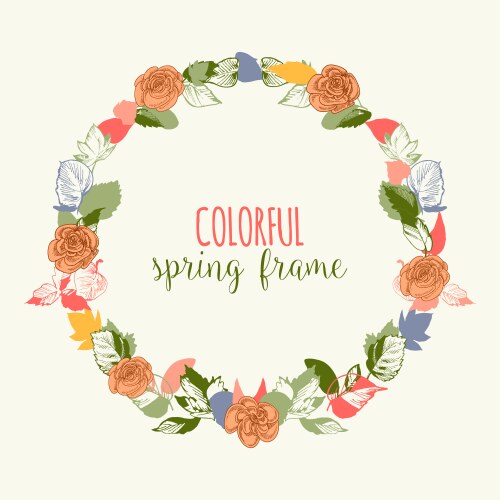 Welcome spring design Royalty Free Vector Image