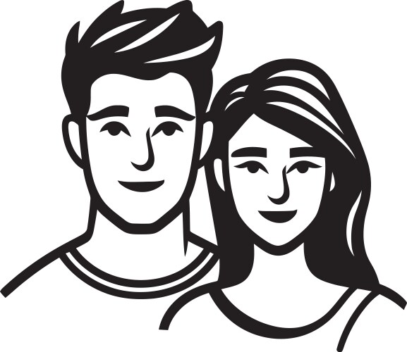 Love Symbol Couple Vector Images (over 110,000)