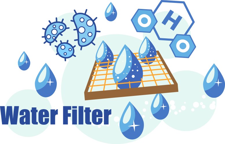 Installation repair and maintenance water Vector Image