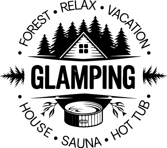 Glamping Logo Glamping Logo Vector Art, Icons, And Graphics For Free