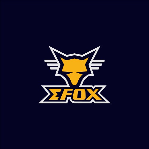 White fox logo Vector Images & Graphics for Commercial Use | VectorStock