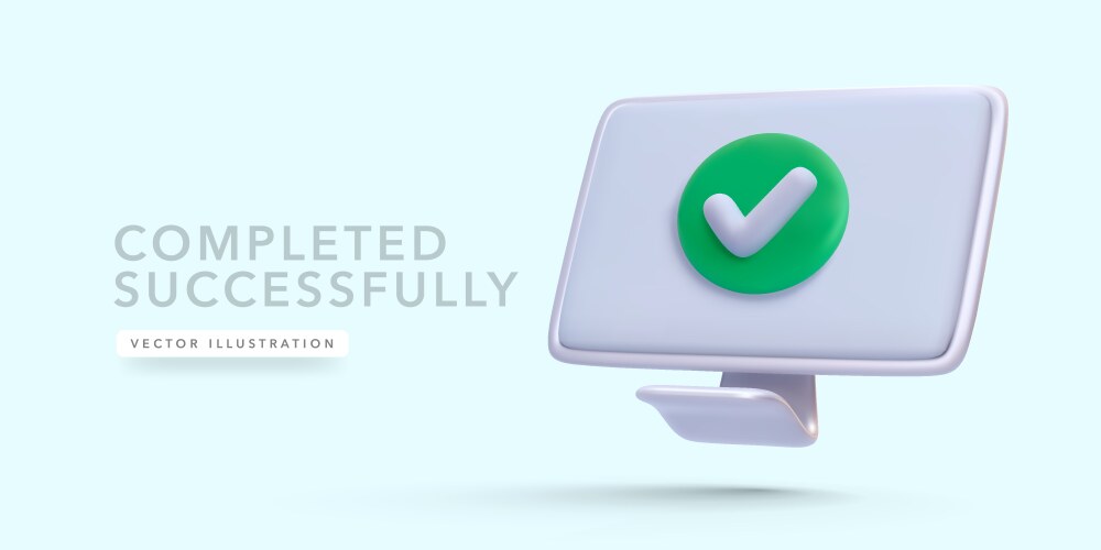 Cartoon Correct Tick Vector Images (over 1,500)