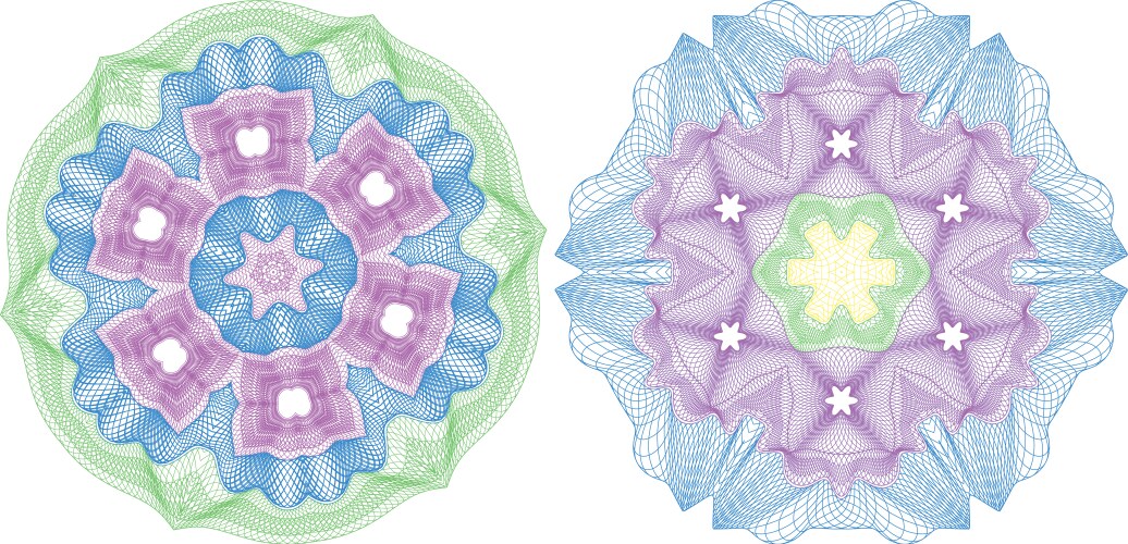 Guilloche Vector Images (over 19,000)