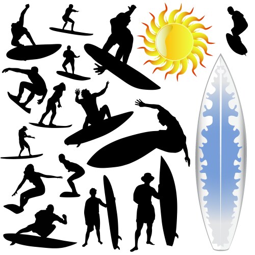 Surfing Royalty Free Vector Image - VectorStock