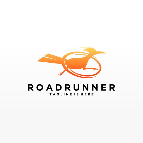 Abstract runner concept design template Royalty Free Vector