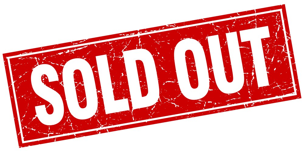 Sold out sign or stamp Royalty Free Vector Image