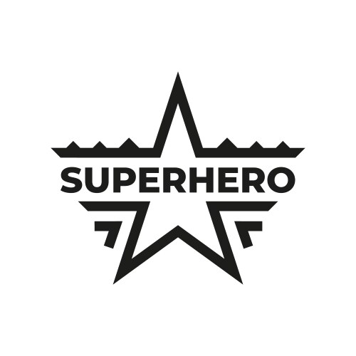 Super hero shield pop art Royalty Free Vector Image