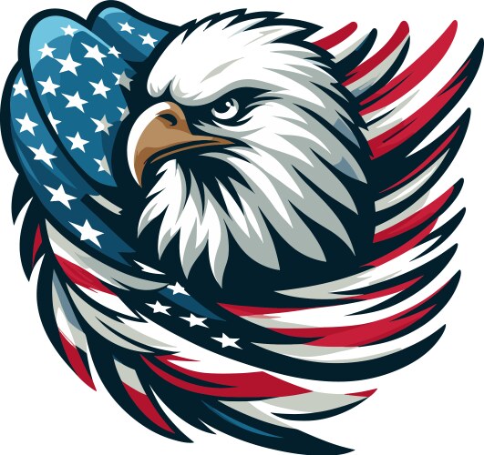 American eagle design with bald eagle like that Vector Image