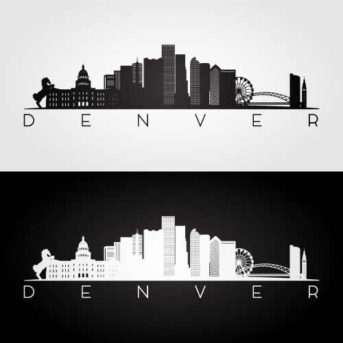 Denver Skyline - Cityscape Royalty Free Vector Image