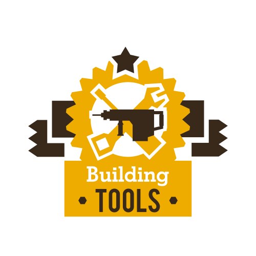 Builder with tools and professional equipment Vector Image