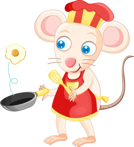 Happy mouse cartoon Royalty Free Vector Image - VectorStock