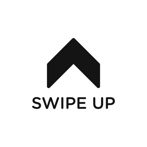 Swipe up icon symbol on white background Vector Image