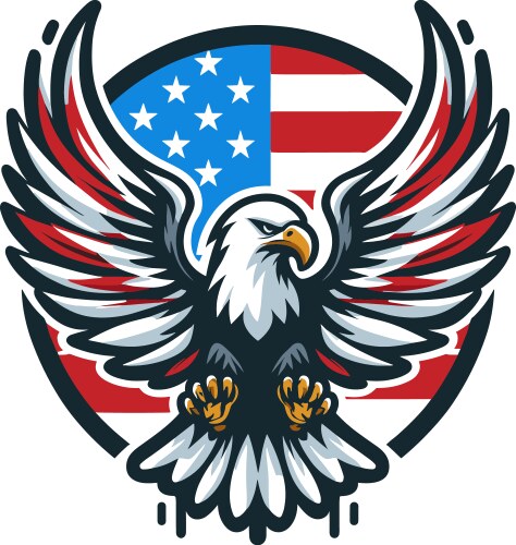 American eagle design with bald eagle like that Vector Image
