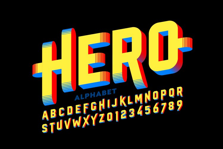 Superhero Font Alphabet Vector Images (over 1,200)