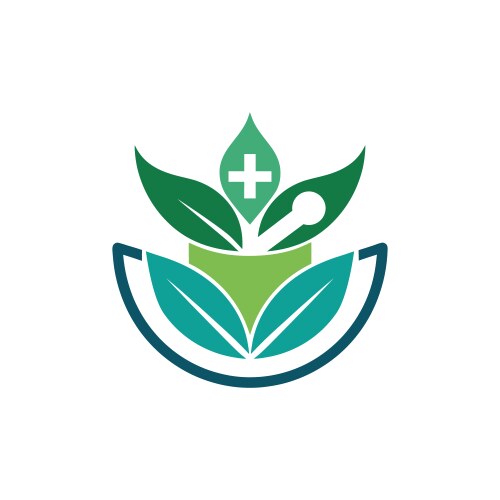 Traditional medicine logo icon Royalty Free Vector Image