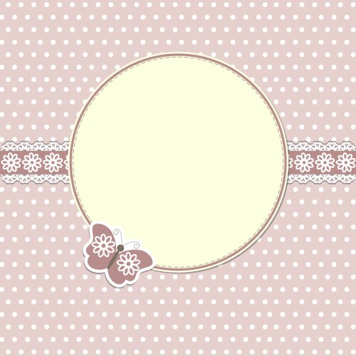 Polka dot frame Royalty Free Vector Image - VectorStock