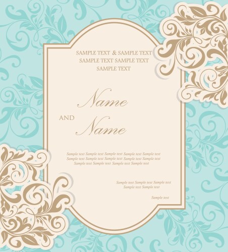 Invitation card Royalty Free Vector Image - VectorStock